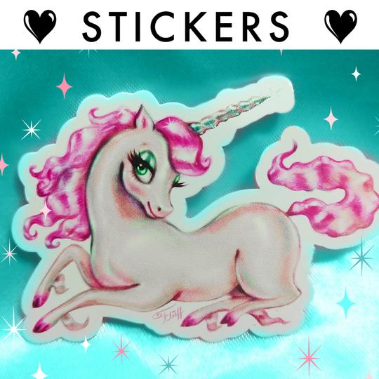 Cute Kawaii and Vintage Inspired Fluff Stickers – Miss Fluff's Shop
