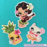 Cute Kawaii and Vintage Inspired Fluff Stickers – Miss Fluff's Boutique