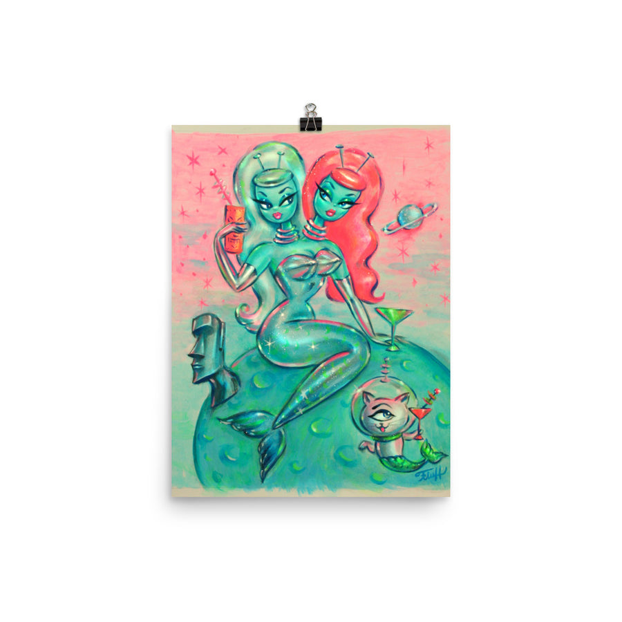 Two Head Alien Mermaid with Cyclops Kitty – Miss Fluff's Shop